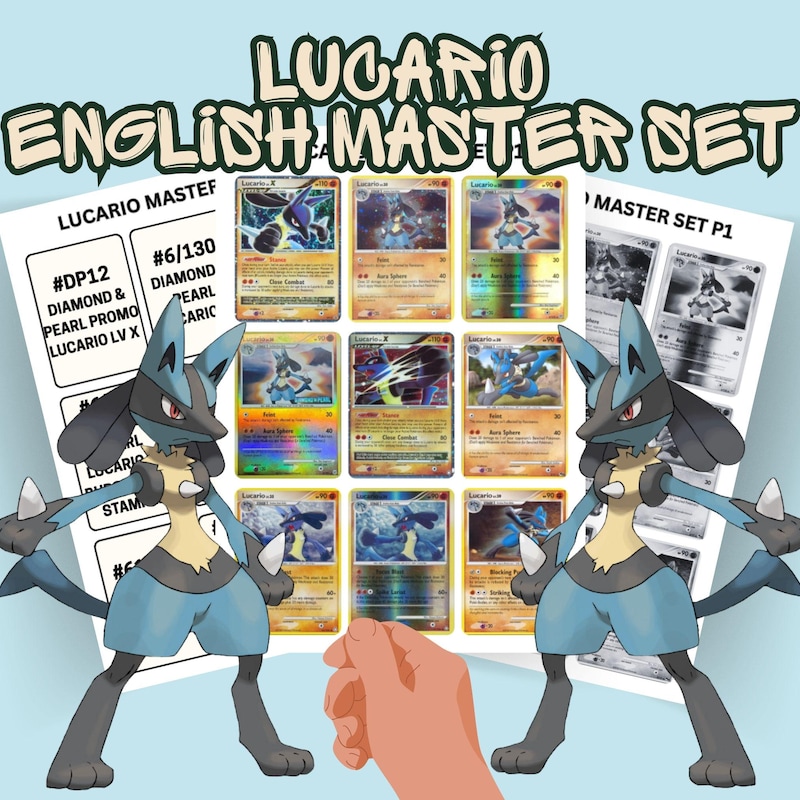 Pokemons Binder Lucario - Etsy