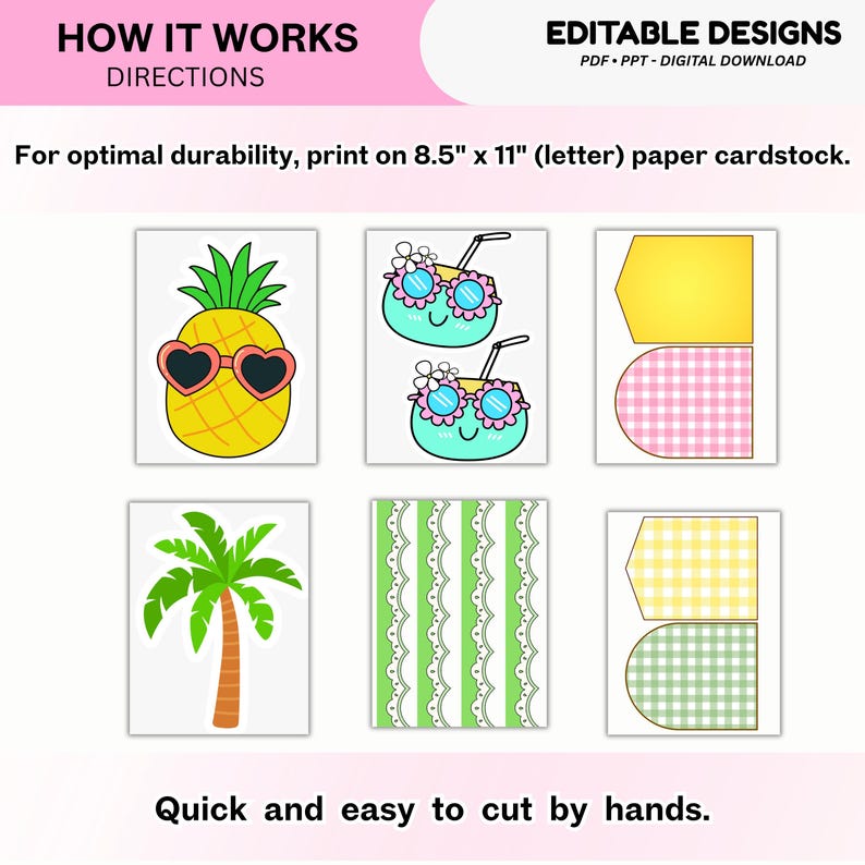 Hello Summer Bulletin Board Kit | Tropical Classroom Decor (PDF/PPT ...