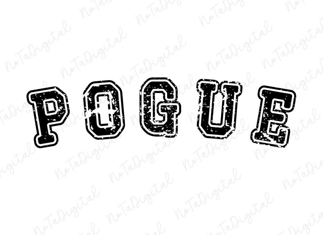 POGUE College PNG Digital File - Etsy