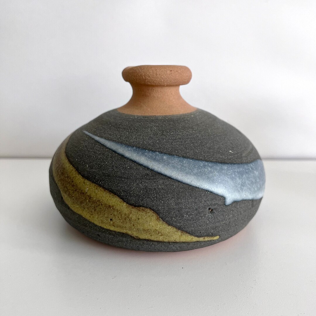 Alfadom Stoneware Pottery Vase Dominican Republic Studio Pottery - Etsy