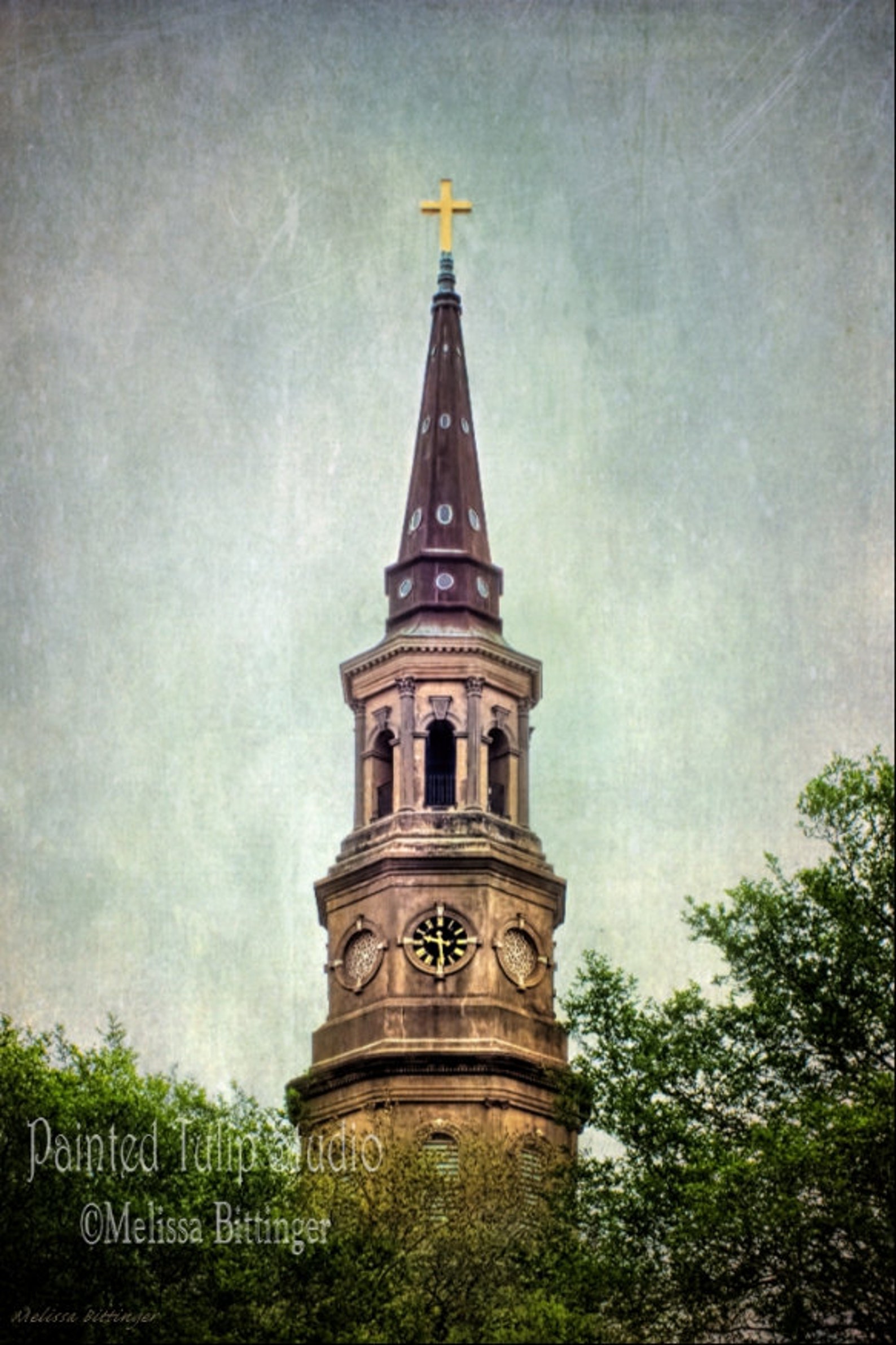 St Philip's Church Steeple Bell Tower Charleston South | Etsy