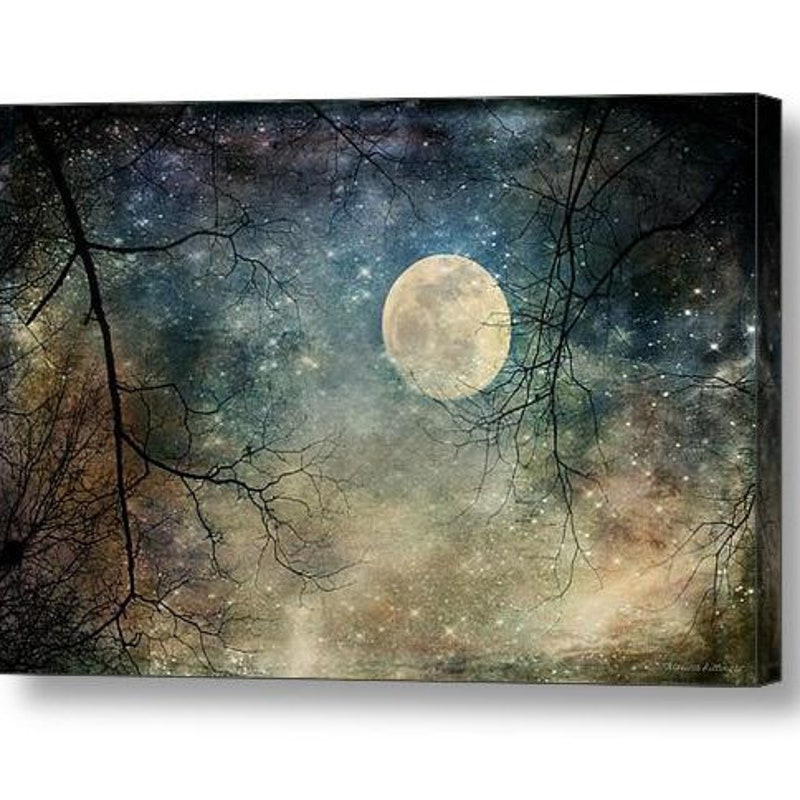 Surreal Moon Art - Etsy
