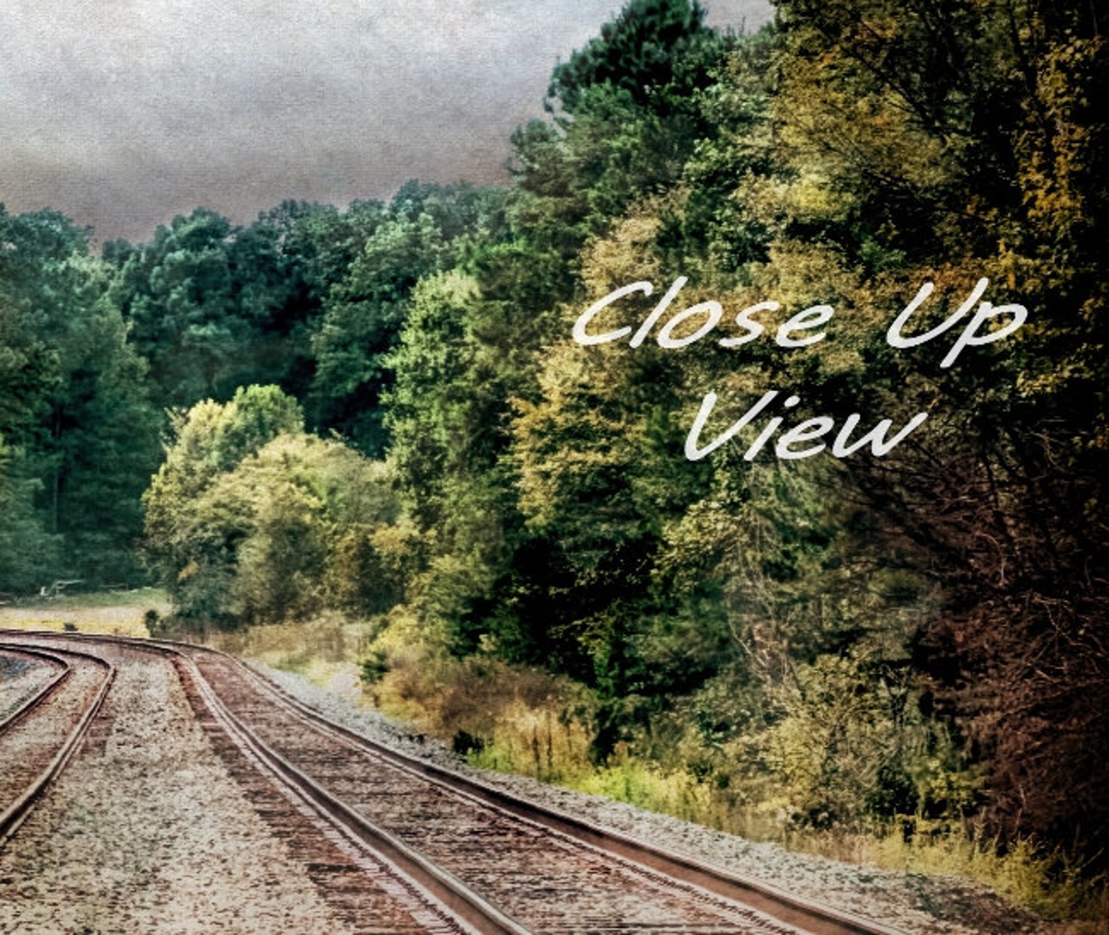 Railroad Train Tracks Canvas Photography Country Landscape - Etsy