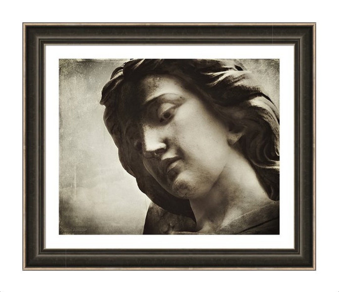 Sepia St Michael Archangel Fine Art Print or Gallery Wrap Canvas ...