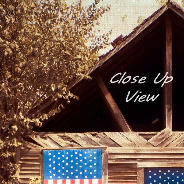 Rustic Farmhouse Decor Old Barn With Flag Summerfield NC - Etsy