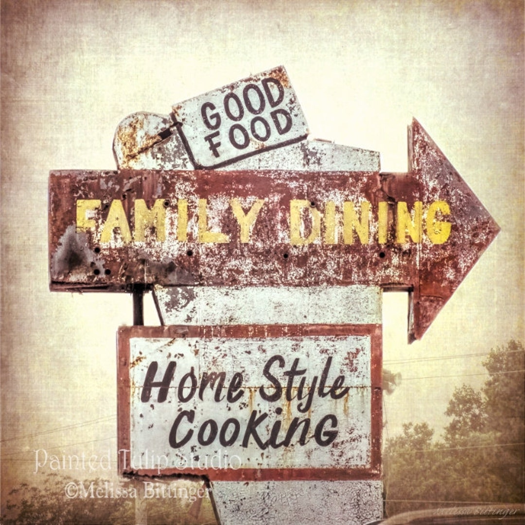 Farmhouse Country Cooking Sign Kitchen Dining Wall Art Decor Print or ...