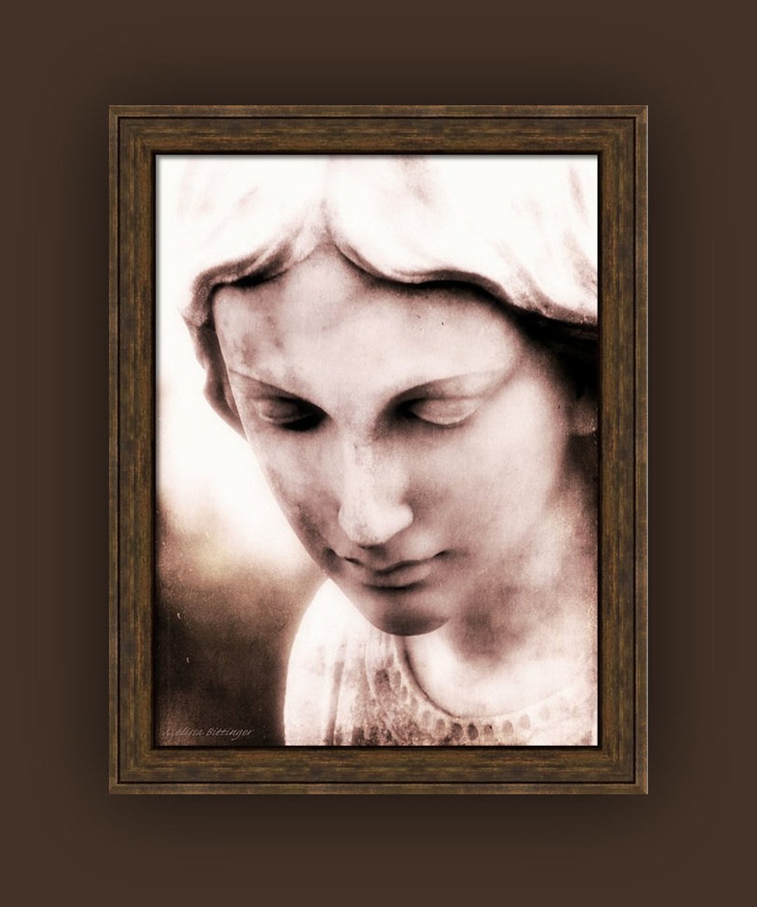 Soft Pastel Mourning Cemetery Angel Dreamy Ethereal Pale Pink and Brown ...