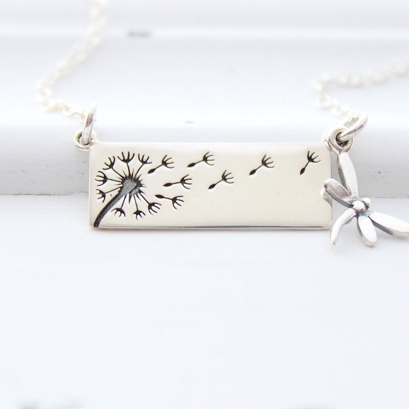 Dandelion Necklace - Etsy