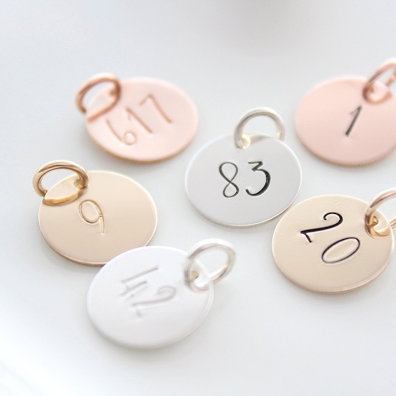 Number Necklace - Etsy
