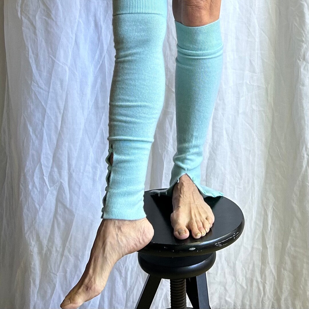 Cashmere Arm and Legs Warmer Set in Light Blue - Etsy