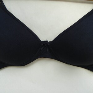 Vintage Classic Black 32A Bra Padded 1990s Lingerie T-shirt Bra Jockey ...