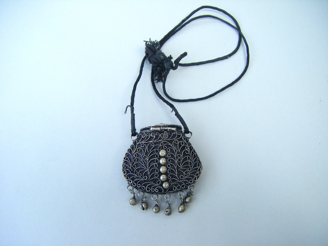 Vintage Ornate Metal Container Pendant Necklace Boho 1980s - Etsy