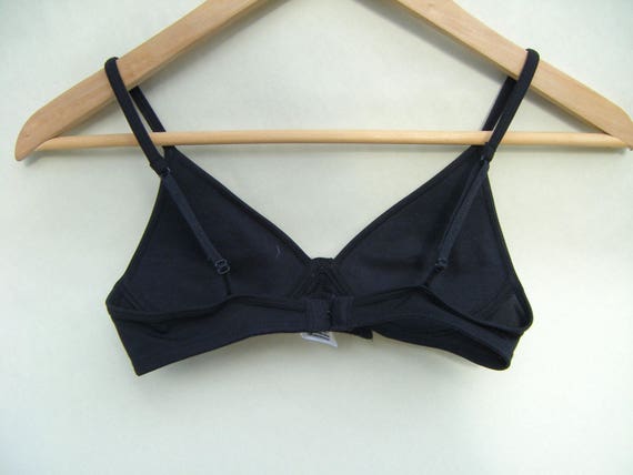 Vintage Classic Black 32A Bra Padded 1990s Lingerie T… - Gem
