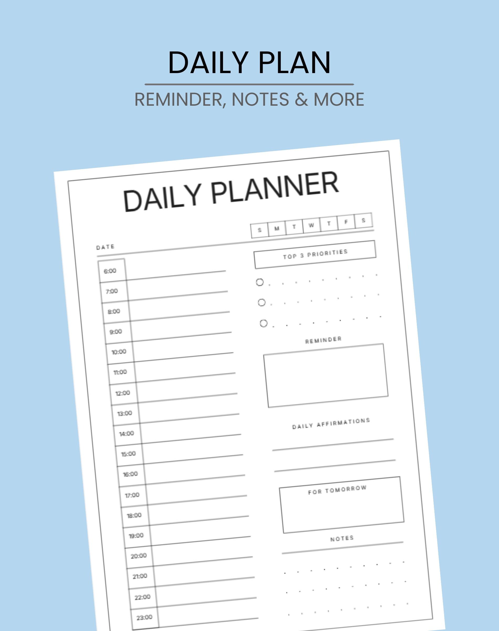 Printable Study Planner Digital PDF Student Planner Academic Planner ...