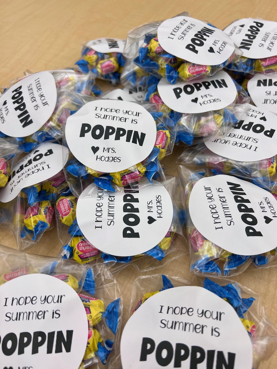 End of School Year Gift; “have a Poppin Summer” Treat Bags; Student ...