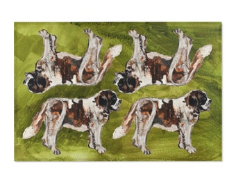 Dog Print Area Rug - Etsy