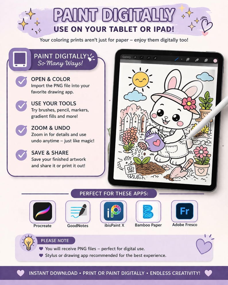 10 Animal Coloring Pages for Kids, Printable Activity Bundle (PDF, JPG ...