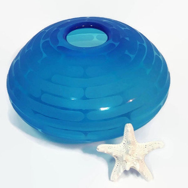 Blue Glass Vase - Etsy