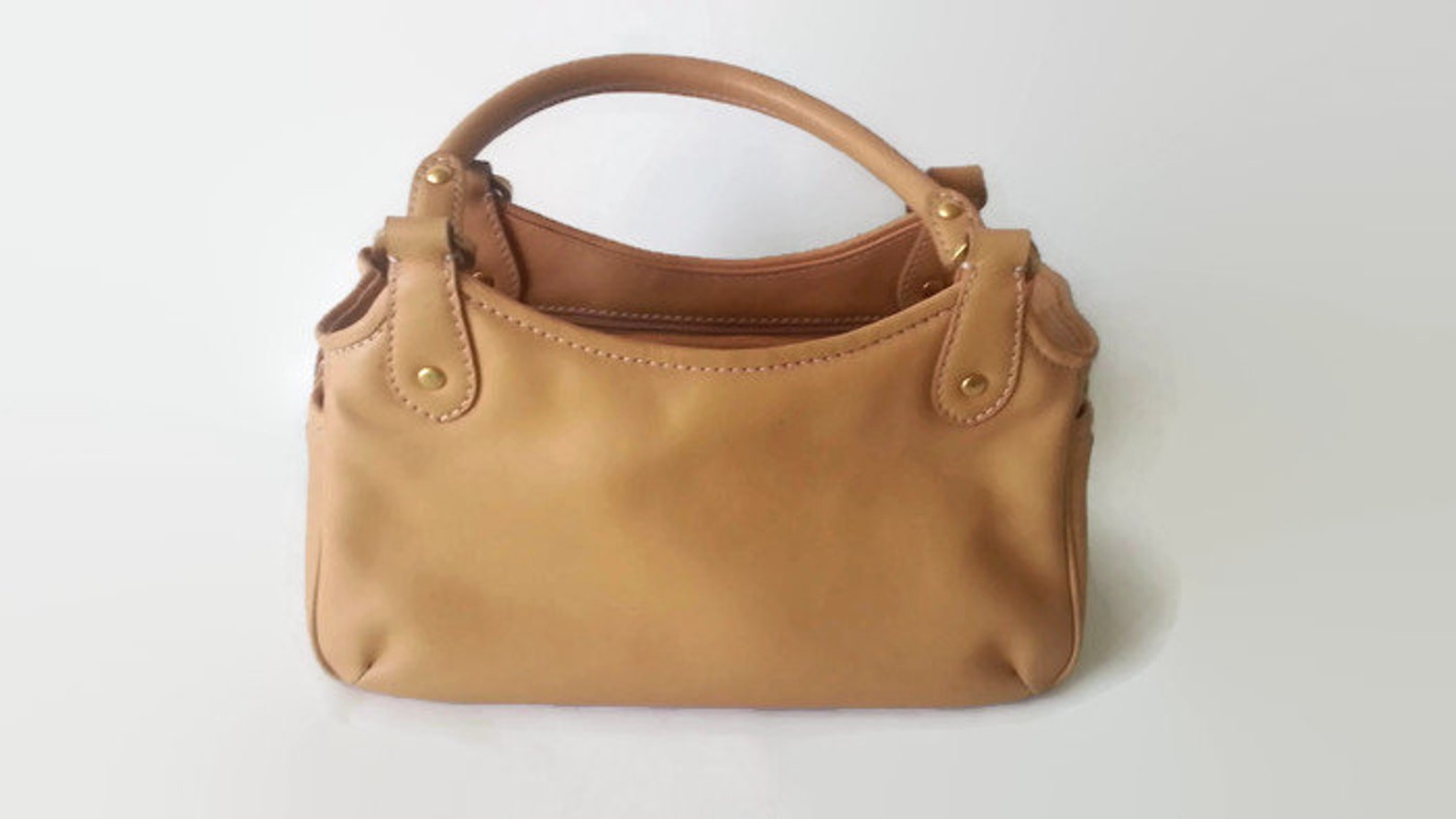 Sensational St John Knit Handbag Camel Leather Handbag From | Etsy