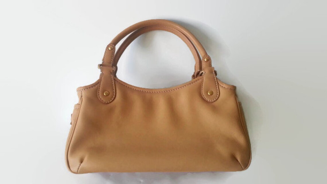 Sensational St John Knit Handbag Camel Leather Handbag From | Etsy