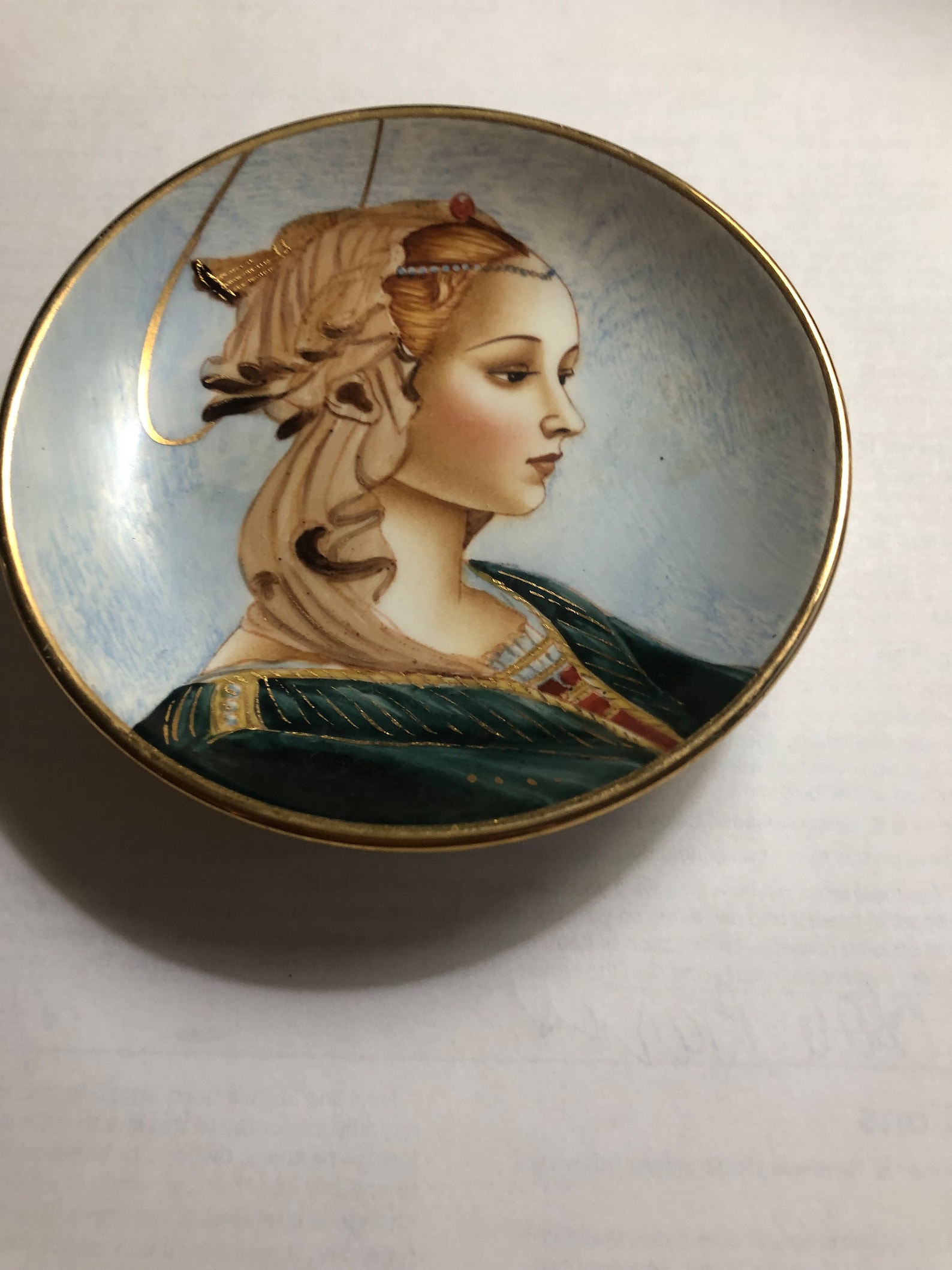 Vintage Guiseppe Chiurato Roma Porcelain Plate Titled La Vergine - Etsy