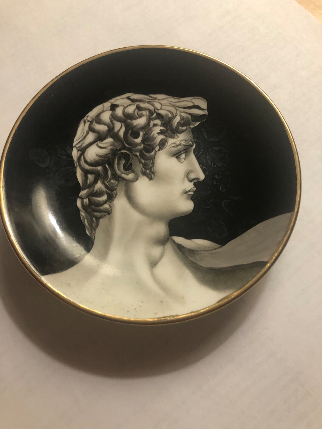 Vintage Guiseppe Chiurato Roma Porcelain Plate Titled Il David - Etsy