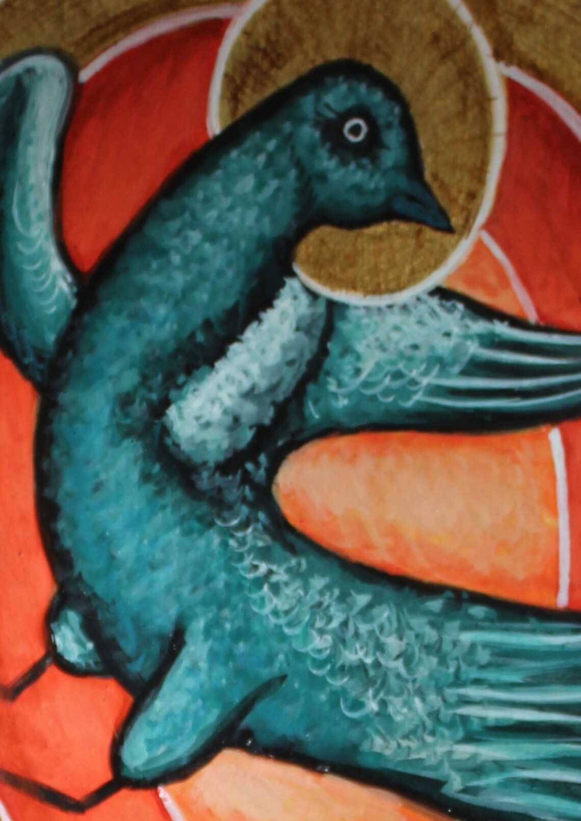 Holy Spirit. Byzantine, Romanian Icon Handmade Painted on Order - Etsy UK