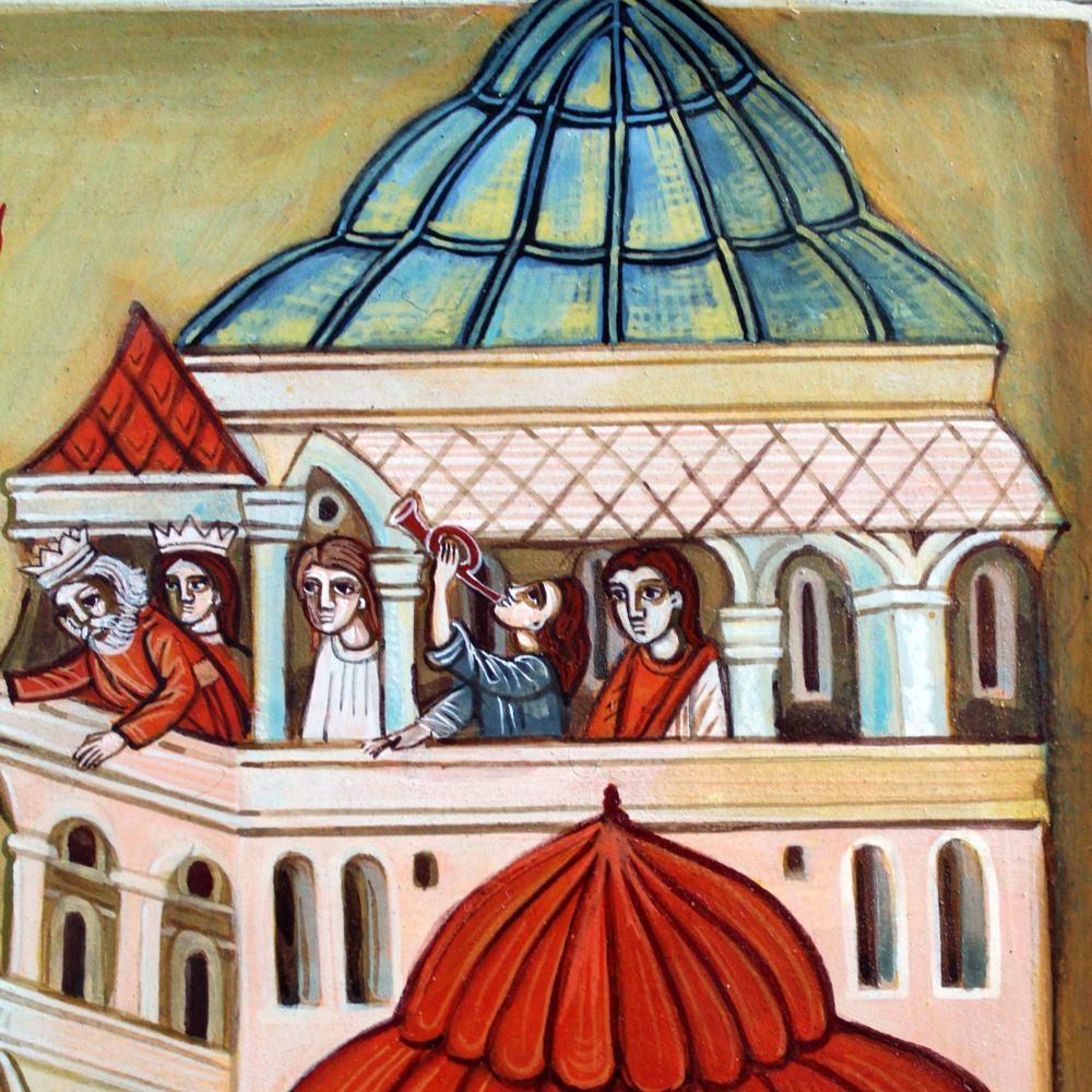 Saint George. Romanian Icon Byzantine Icon Handmade Painted. - Etsy