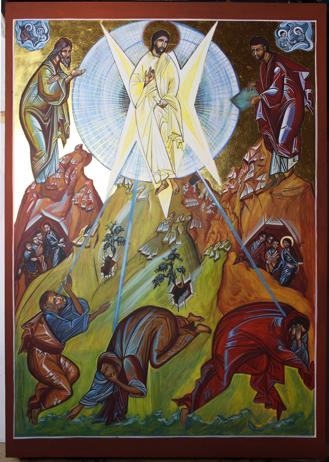 Transfiguration - Romanian, Byzantine Icon Handmade Painted on Order - Etsy