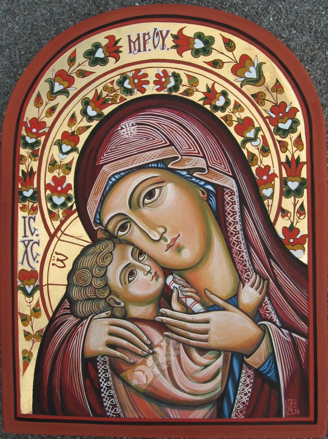 Mother of God With the Child Jesus Romanian Orthodox Icon Handmade ...