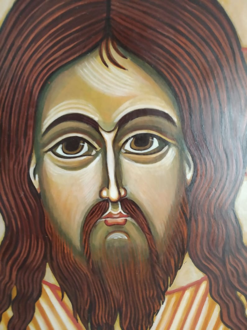 Mandylion the Holy Face Jesus Christ Byzantine Icon Handmade Painting ...