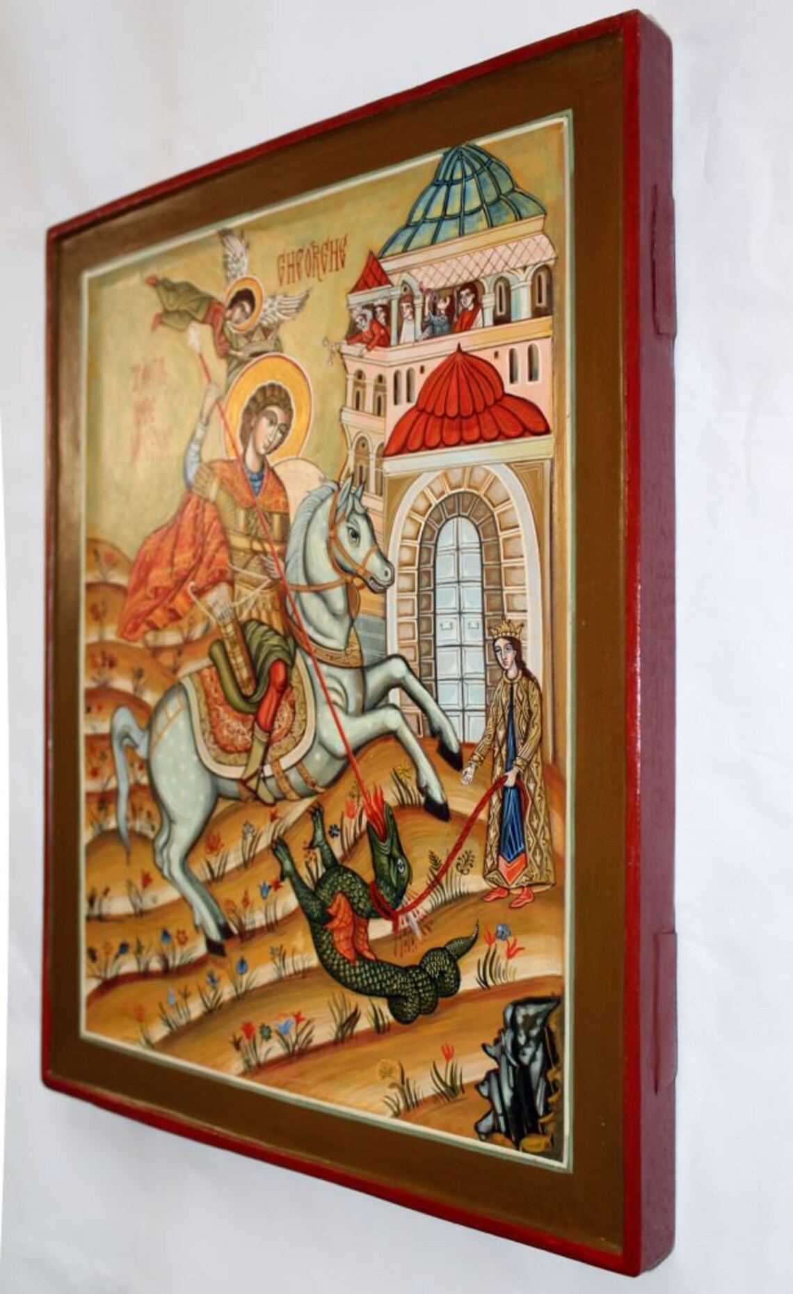 Saint George. Romanian Icon Byzantine Icon Handmade Painted. - Etsy
