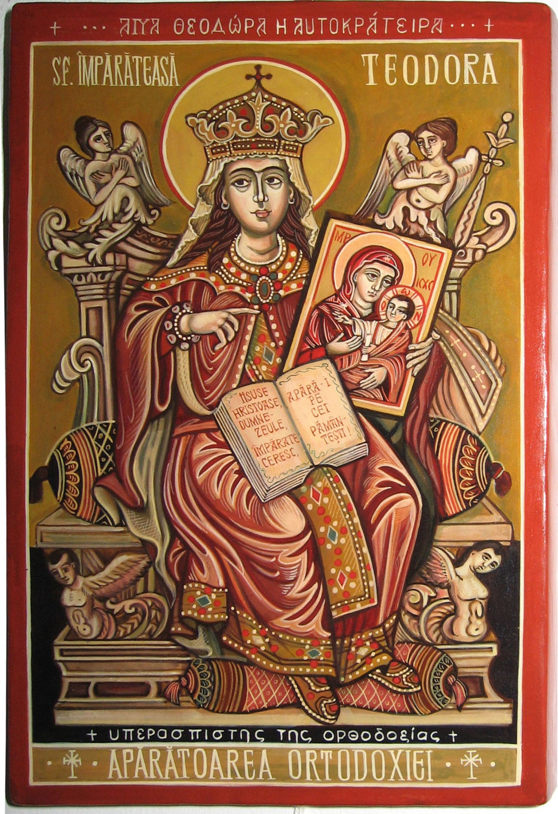 Saint Empress Theodora, Protector of Orthodoxy. Byzantine Icon ...