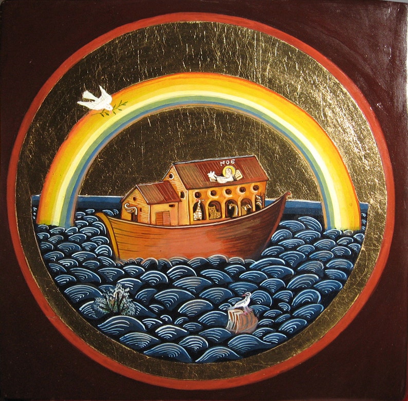 Noah's Ark. Handmade Painting. - Etsy