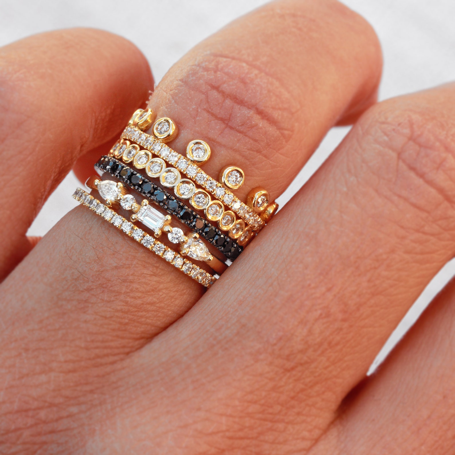 Elegant Unique Diamond Wedding Band for Women Yellow Gold - Etsy Israel