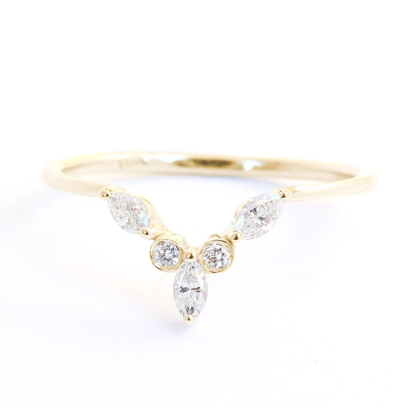 Square Princess Cut Diamond Unique Engagement Ring Set | Etsy