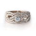 Infinity Diamond Unique Engagement Three Ring Set Wedding - Etsy