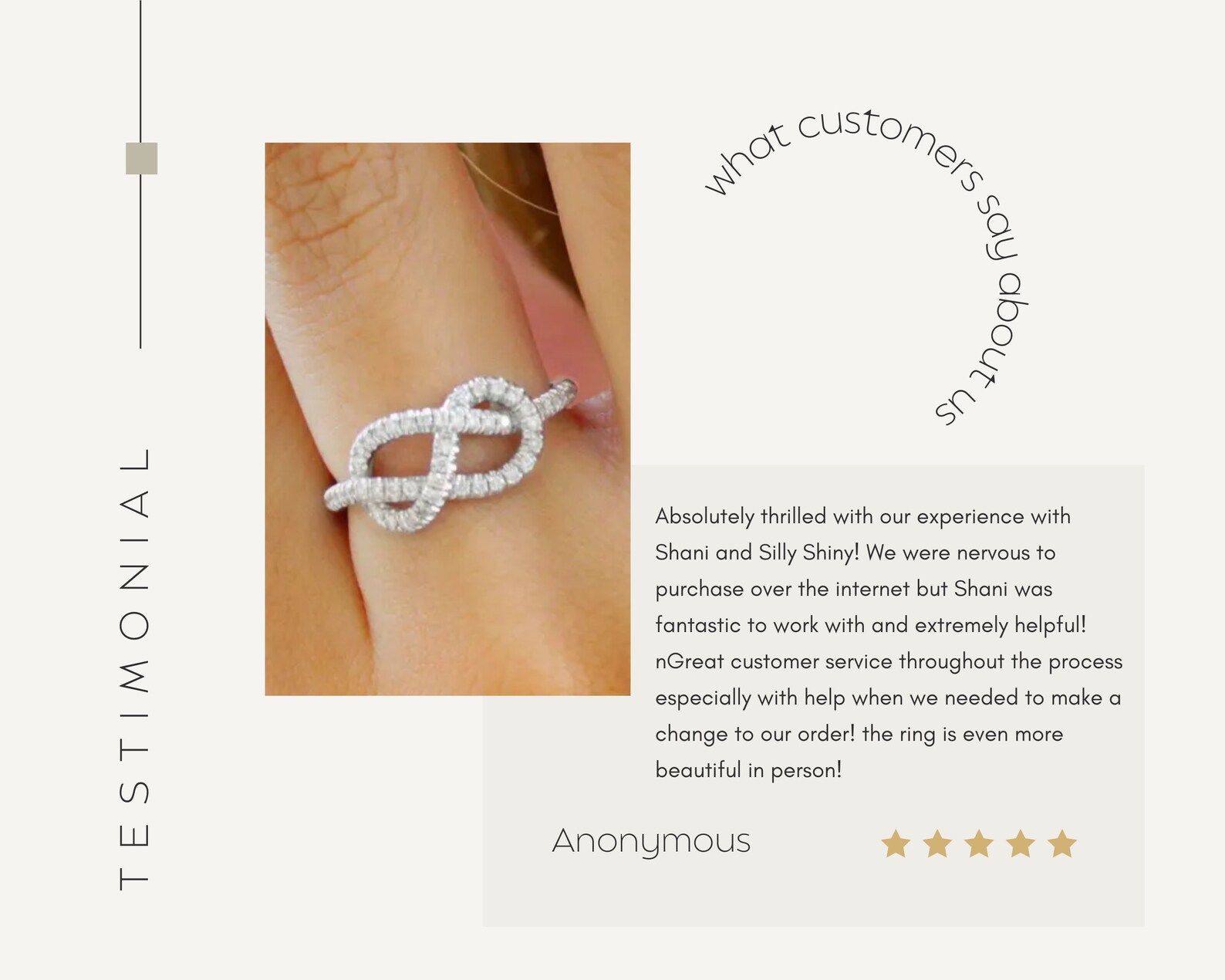 Infinity Engagement Ring Unique Engagement Ring the - Etsy