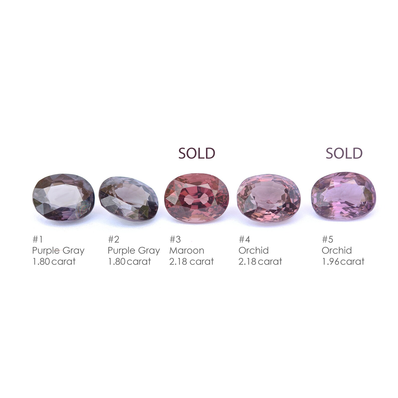 Unique Spinel & Diamonds Engagement Ring Set August | Etsy