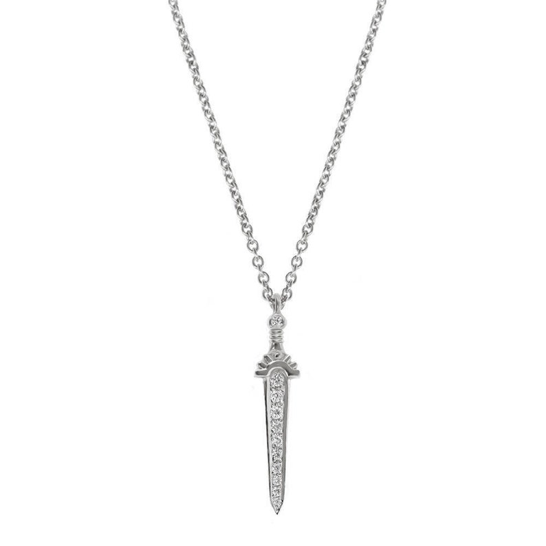 SLAY Dagger Sword Diamond Pendant Necklace Unique Diamond - Etsy
