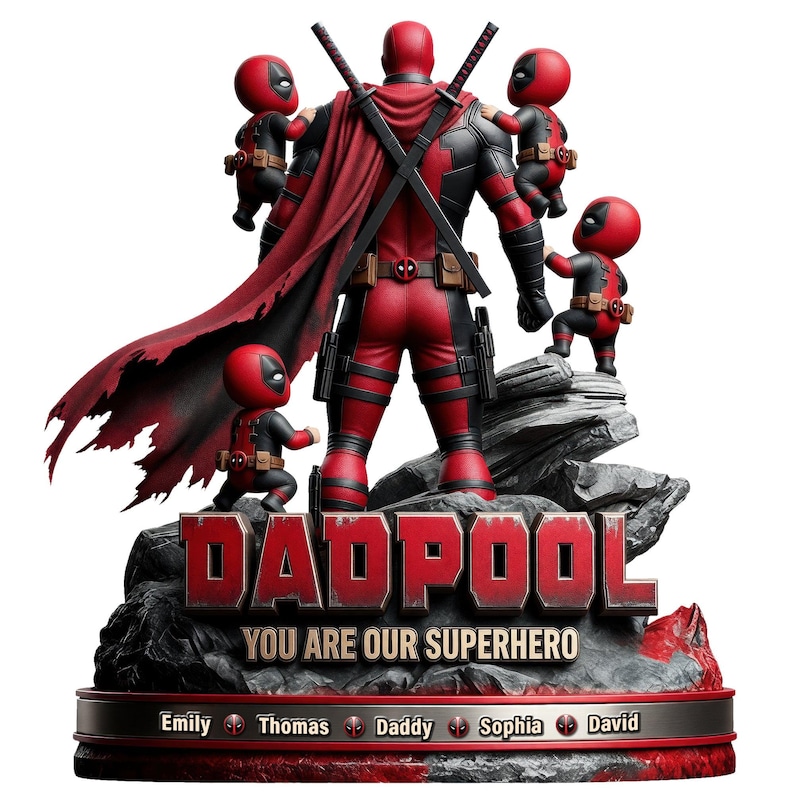 Personalized Dad Pool Acrylic Plaque, Custom Name Movie Character Dad ...
