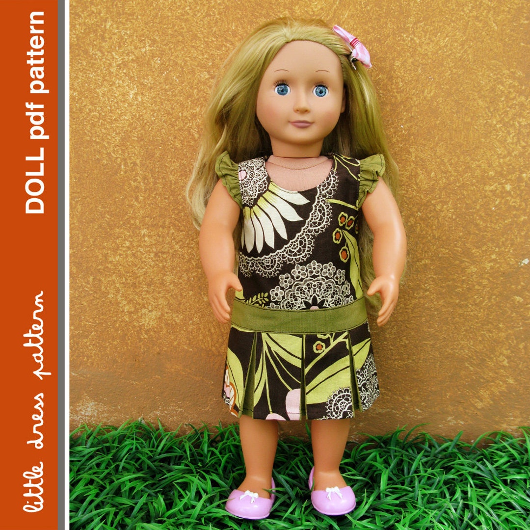 Morgan Doll Dress - PDF Pattern - Doll Size 18 Inch, PDF Downloadable ...