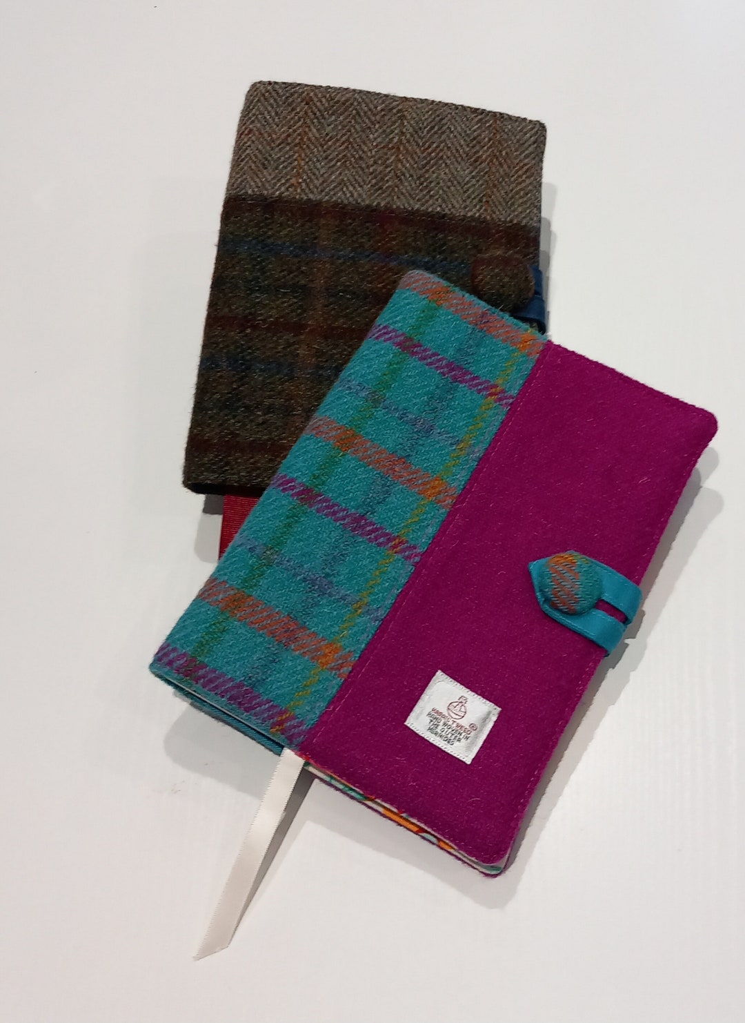 Harris Tweed Reusable Notebook Covers - Etsy