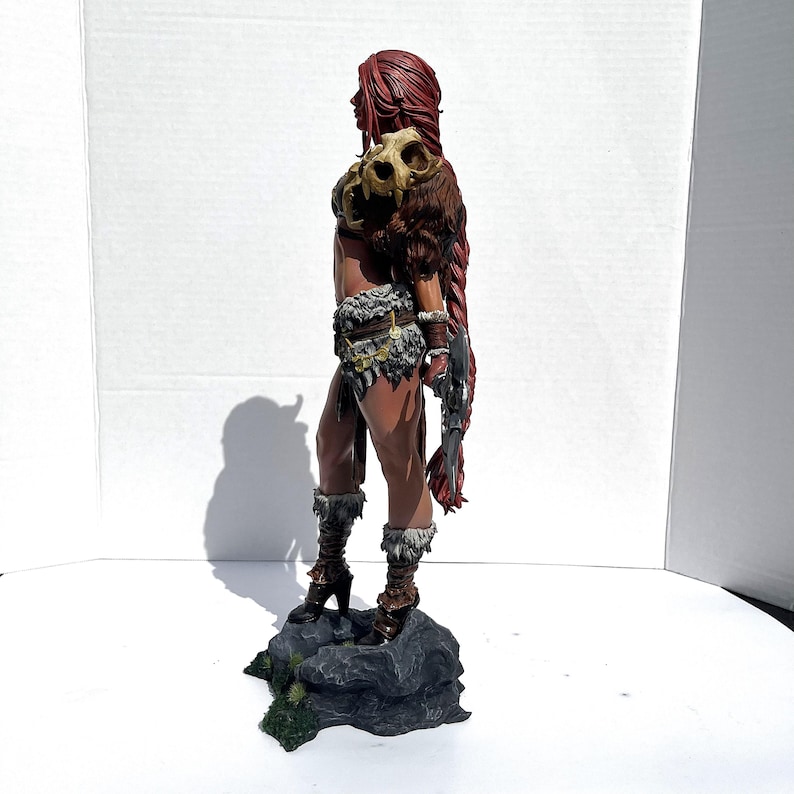 Hand‑painted Barbarian Warrior Statue – Collectible Figurine - Etsy UK