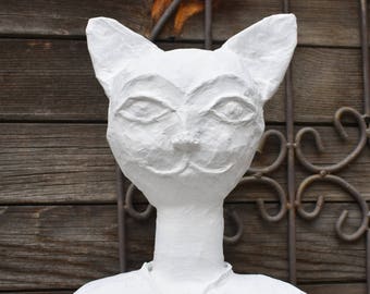 Paper mache bust | Etsy