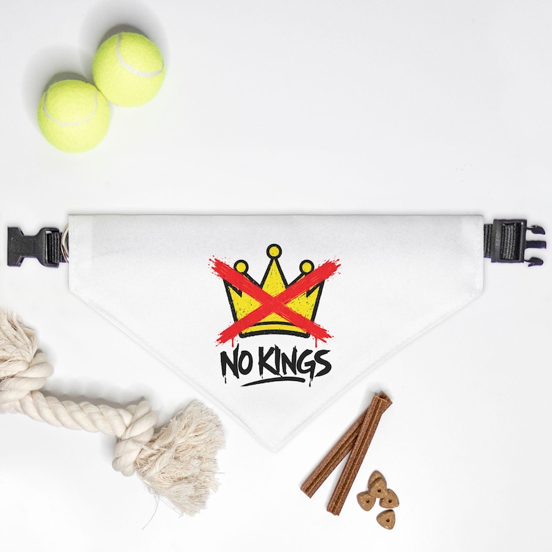 No Kings Dog Bandana - Resistance Pet Accessories - Etsy