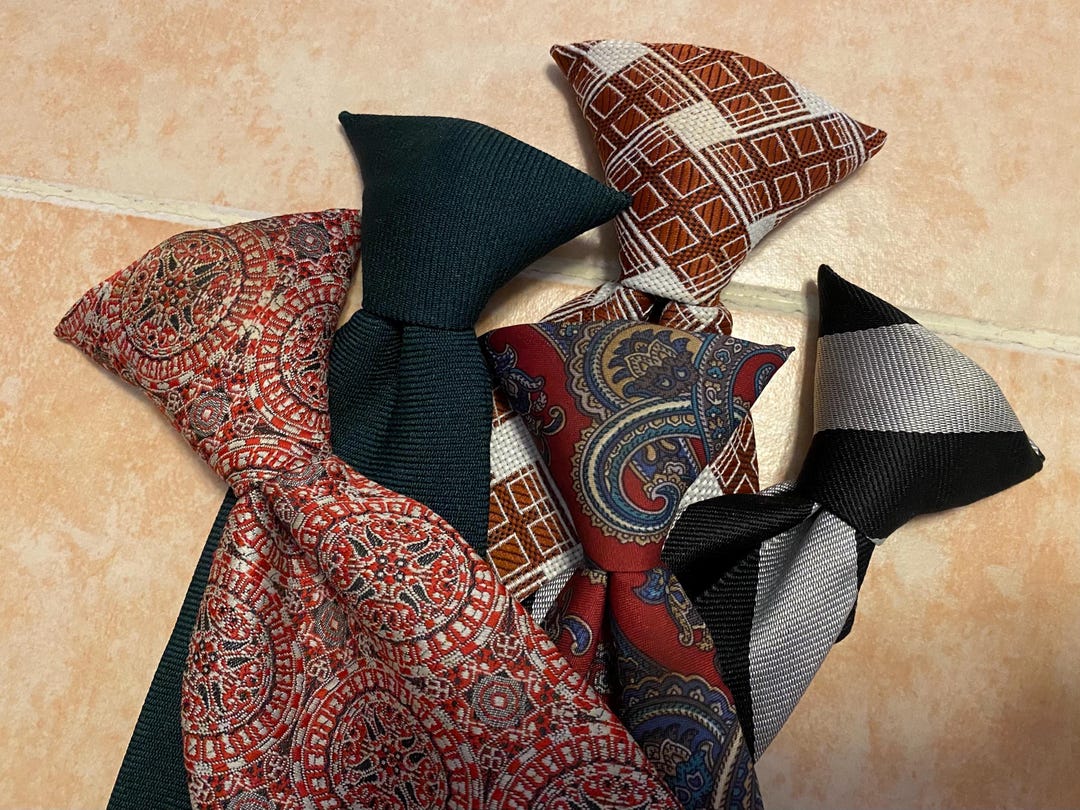 Lot of 5 Vintage Clip on Ties - Etsy