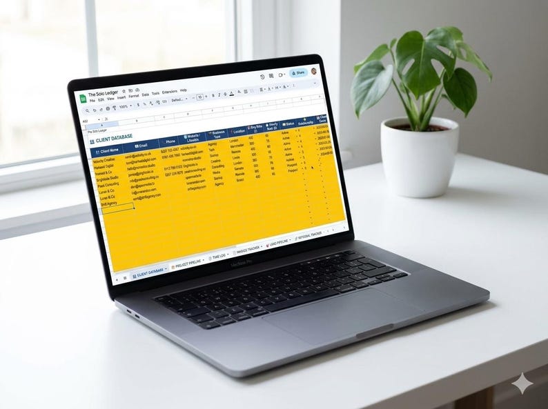 Freelancer CRM Google Sheets | Client, Project, Invoice Tracker (google ...