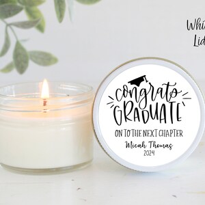 Congrats Graduate Onto the Next Chapter / Candle Favors / Graduation ...