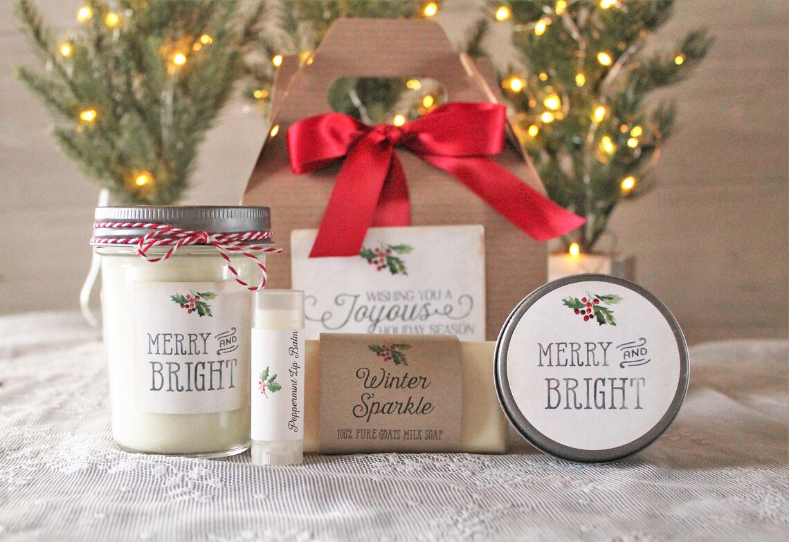 Holiday Gift Box / Christmas Spa Gift Set / Christmas Gift - Etsy